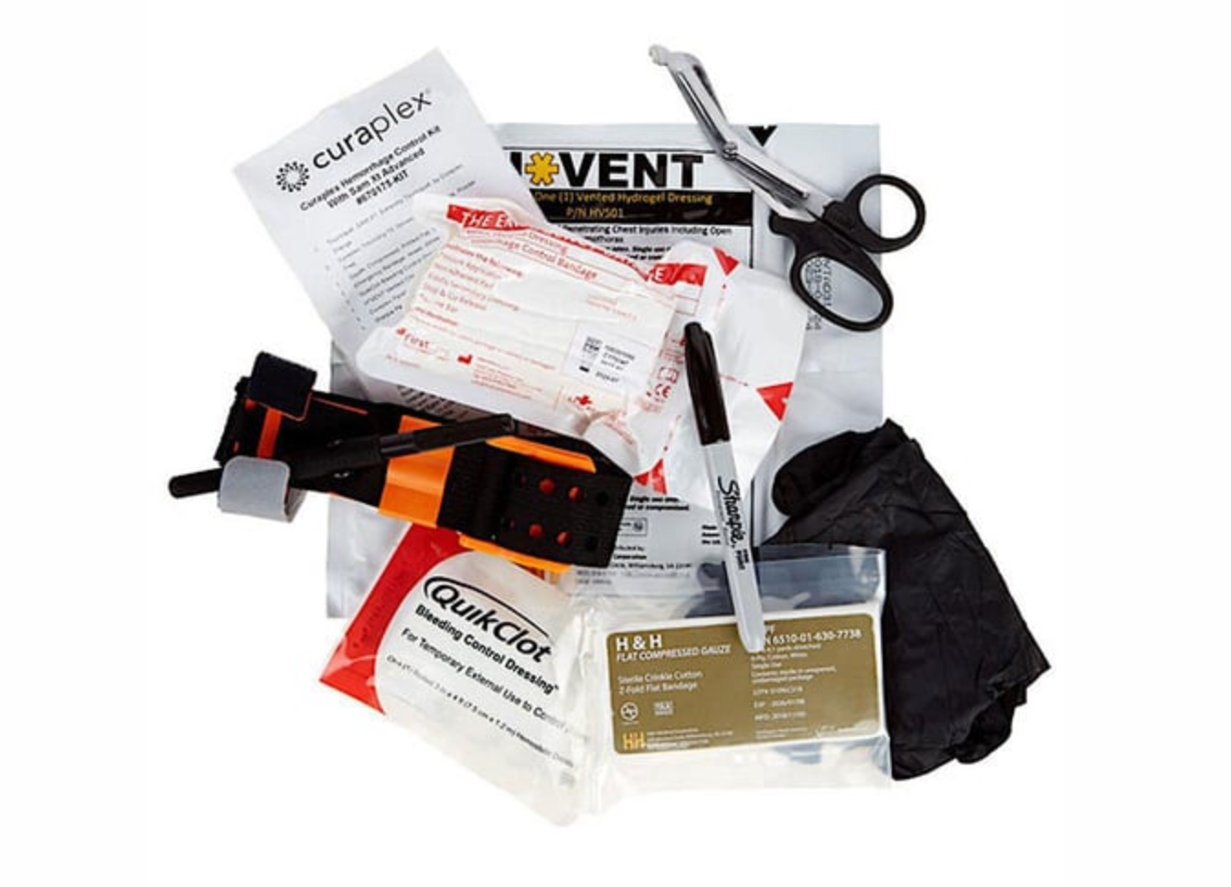 Curaplex Hemorrhage Control Advanced Kit with SWAT-T Tourniquet – GMEC-EMT